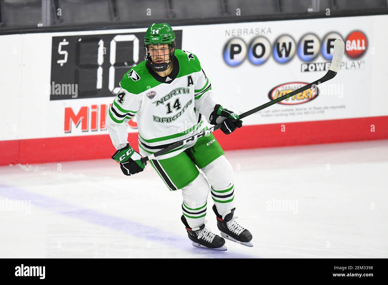 December 2, 2020 North Dakota Fighting Hawks forward Jasper Weatherby ...