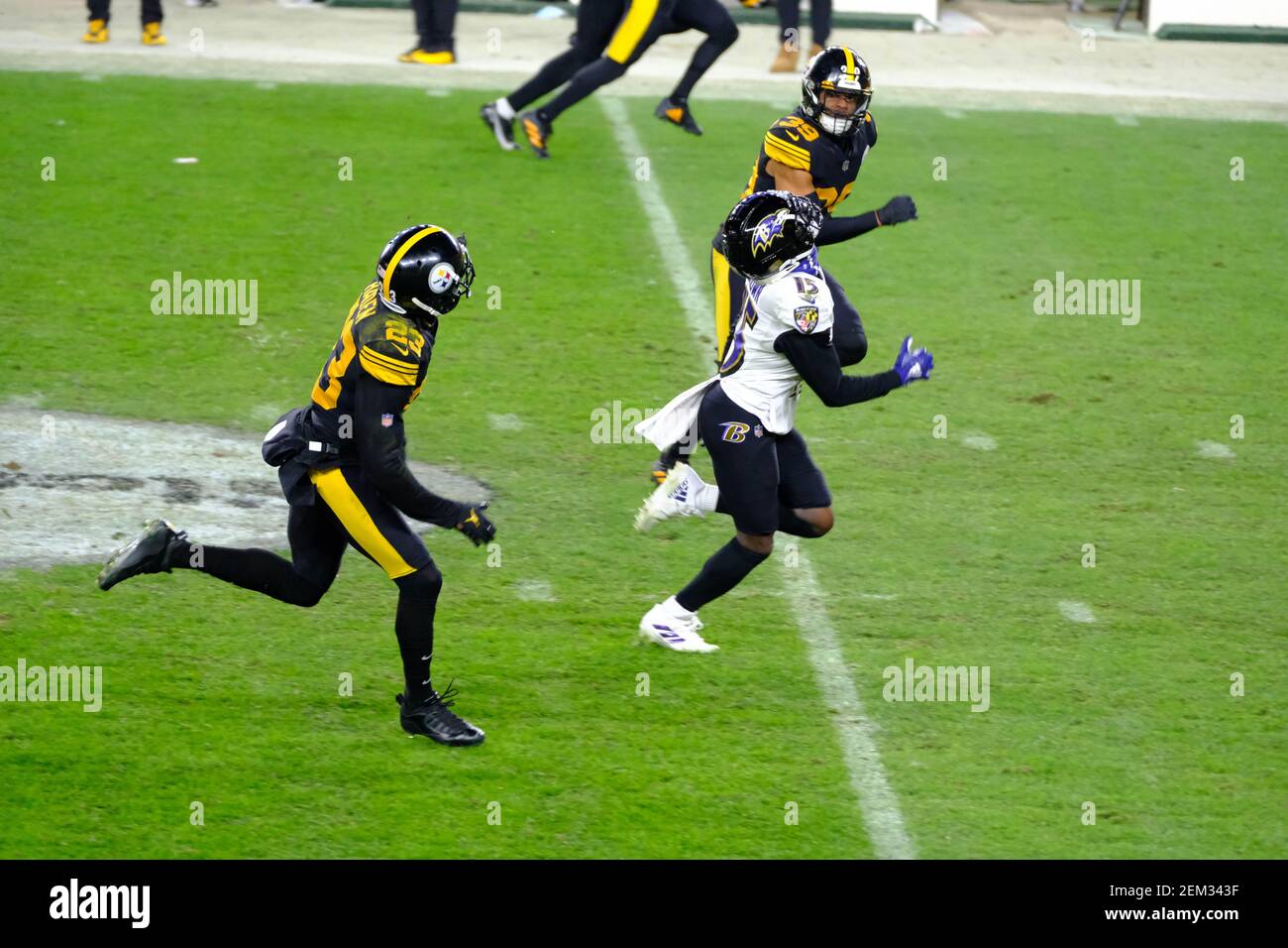 December 2nd, 2020: Marquise Brown #15 during the Pittsburgh Steelers ...