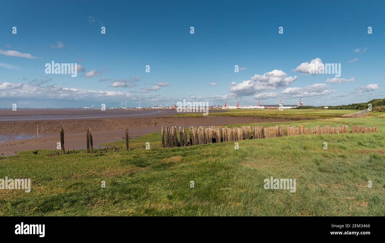Portishead, North Somerset, England, UK - June 08, 2019: Looking from ...