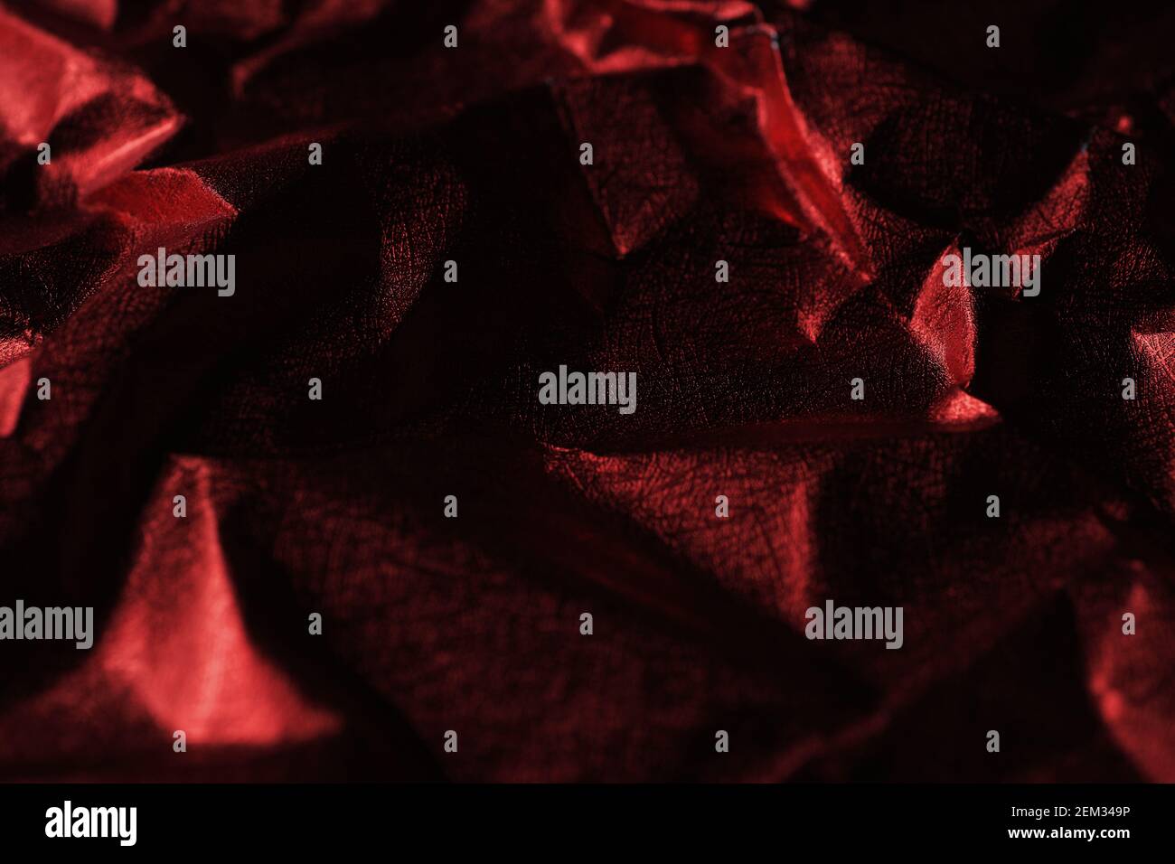 Background of crumpled red metal sheet Stock Photo - Alamy