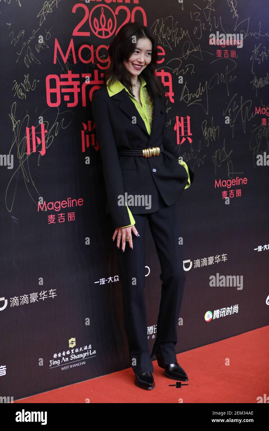 Chinese model Liu Wen attends the Cosmo fashion event in Shanghai ...