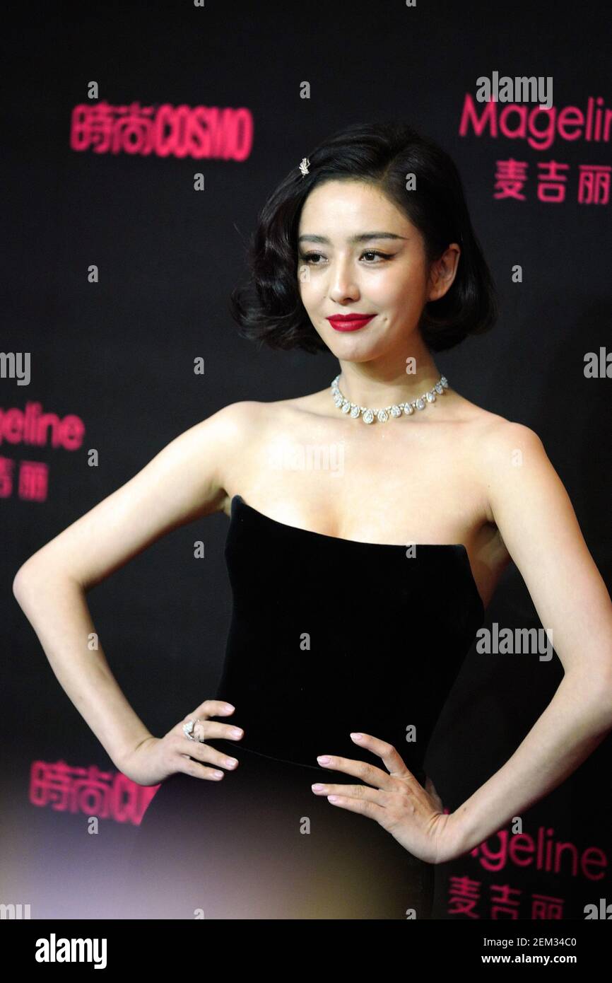Chinese actress Tong Liya attends the Cosmo fashion event in Shanghai ...