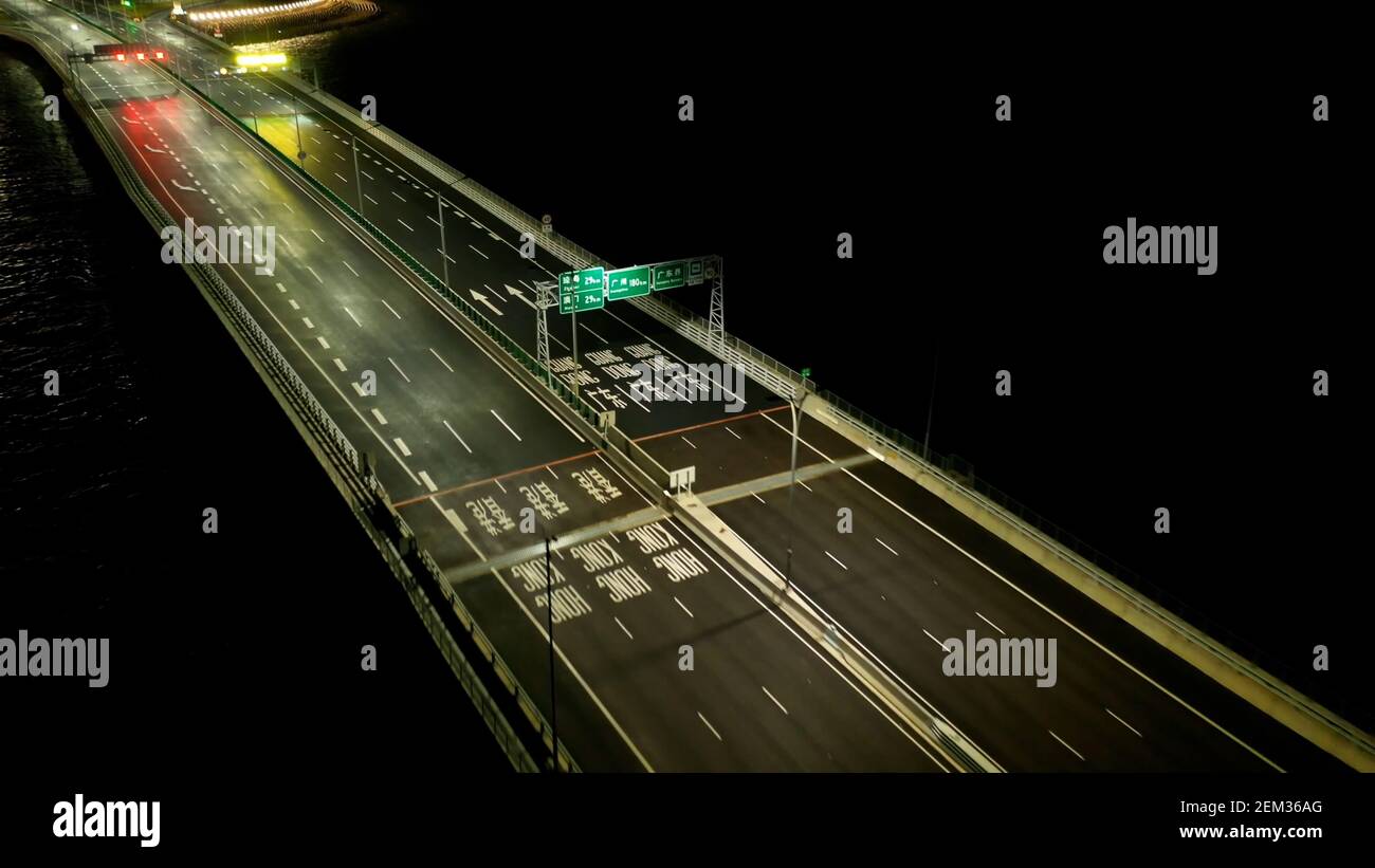 In this undated photo, an aerial view of the Hong Kong Zhuhai Macau ...