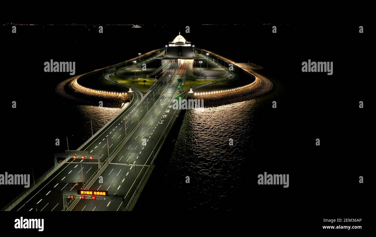 In this undated photo, an aerial view of the Hong Kong Zhuhai Macau ...