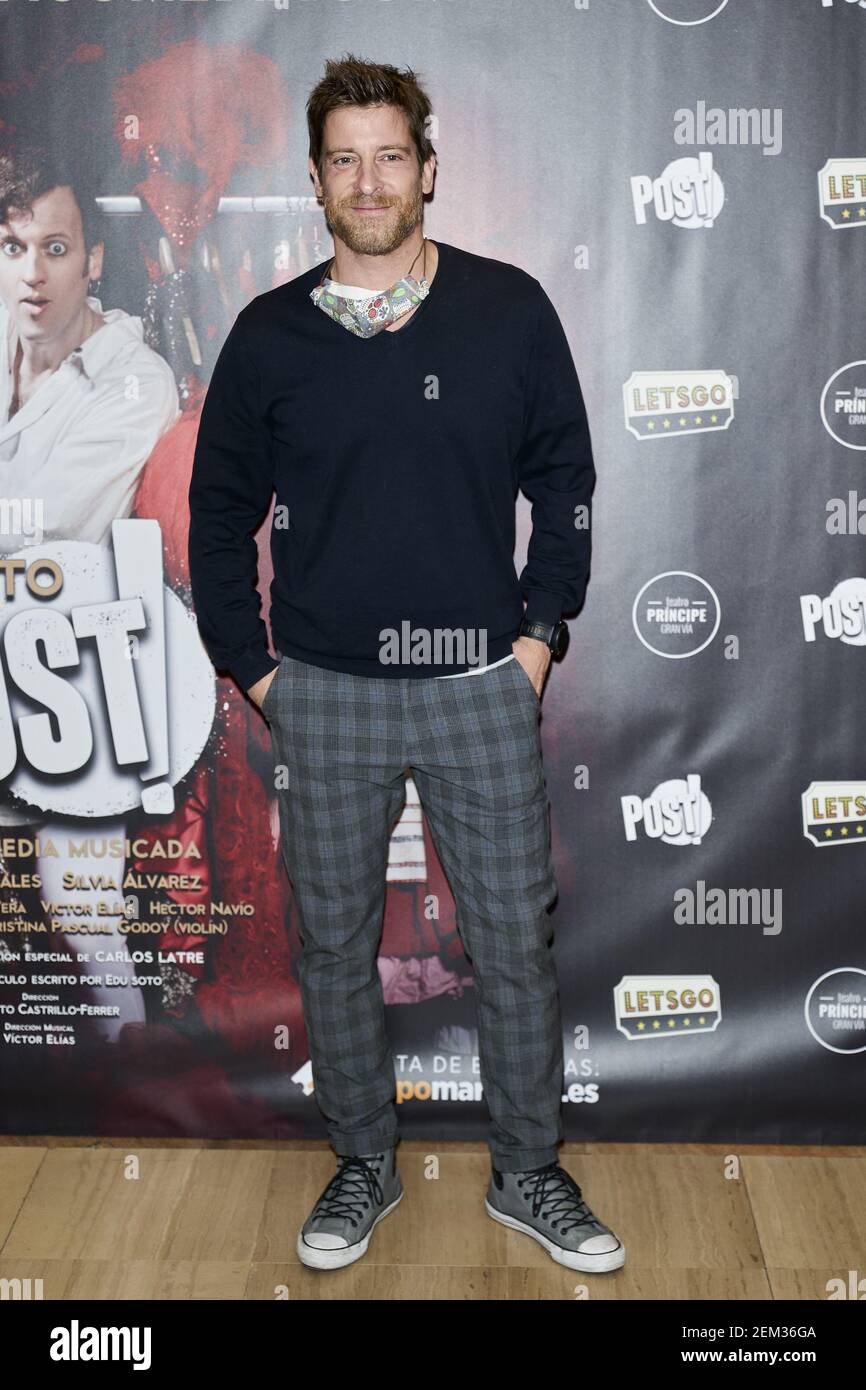 Manu Baqueiro attending the POST! Theatre Premiere at Teatro Principe ...