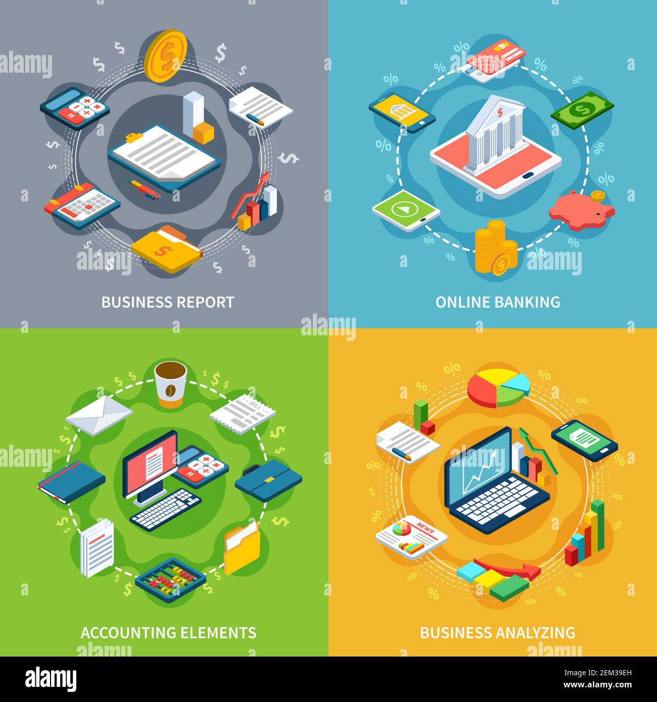 Accounting symbols Stock Vector Images - Alamy