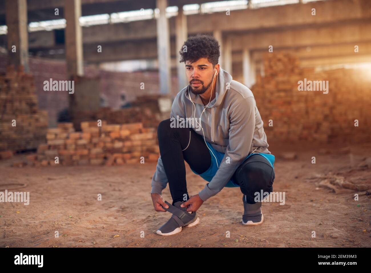 American runner man velcro hi-res stock photography and images - Alamy