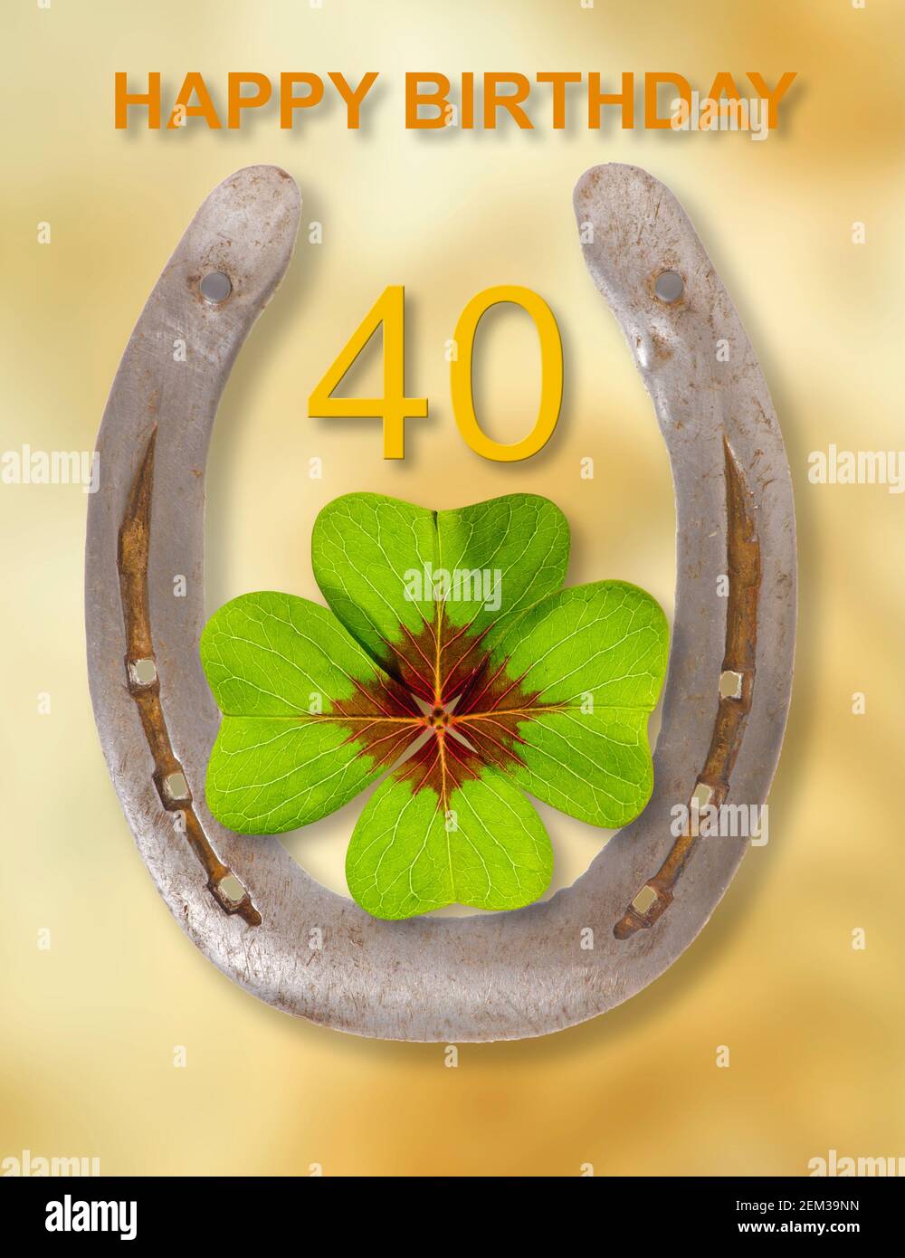 congratulations to the 40th birthday Stock Photo - Alamy