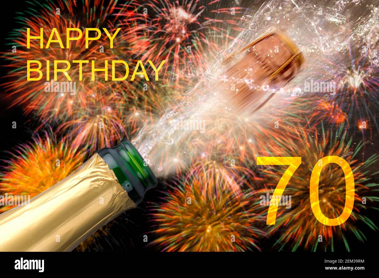 congratulations on the 70th birthday Stock Photo - Alamy