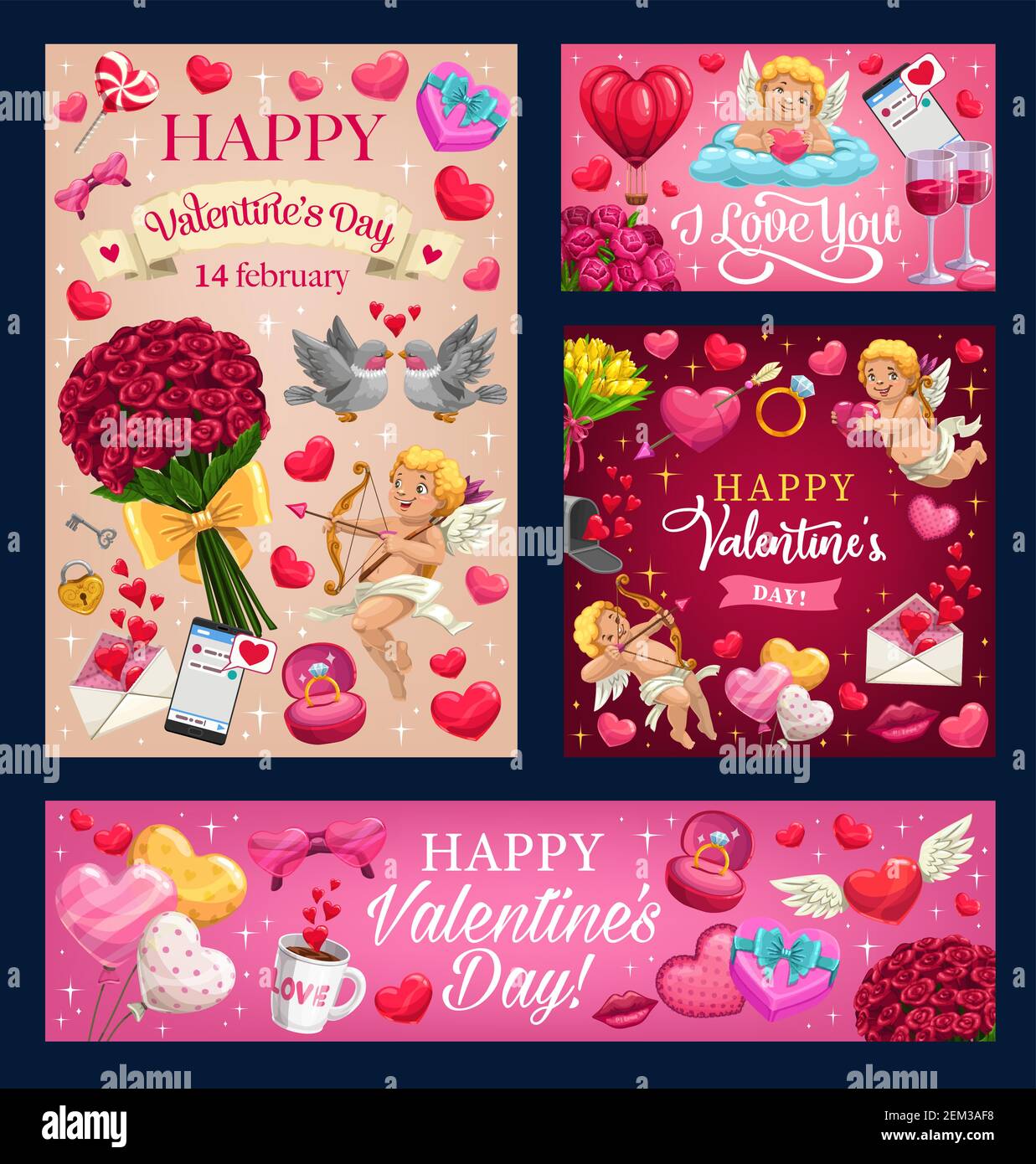 Pink harp Stock Vector Images - Alamy