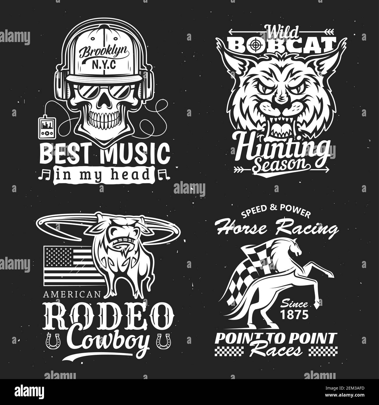 Bobcat skull Stock Vector Images - Alamy