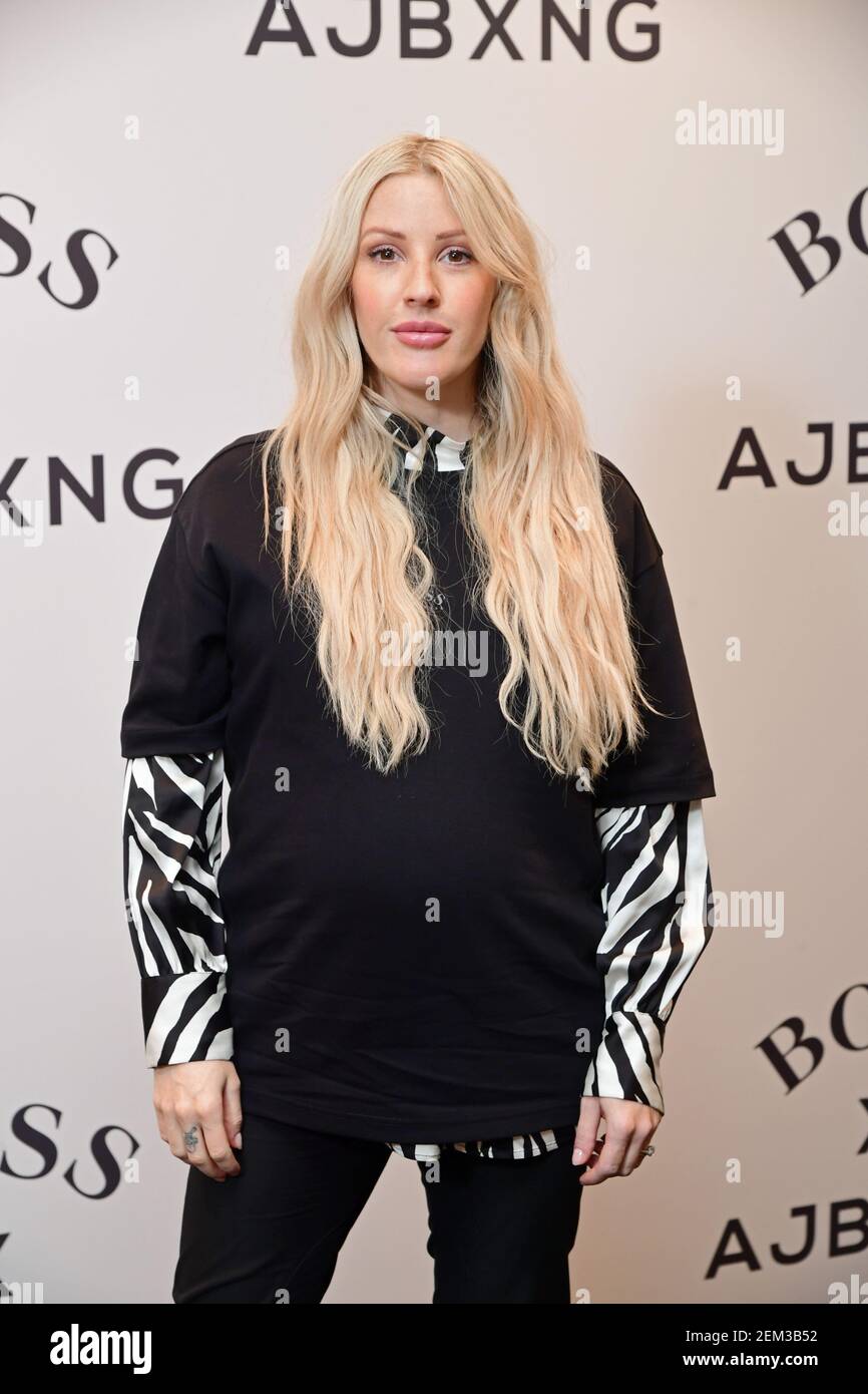 Ellie Goulding at the unveiling of the second BOSS x Anthony Joshua ...