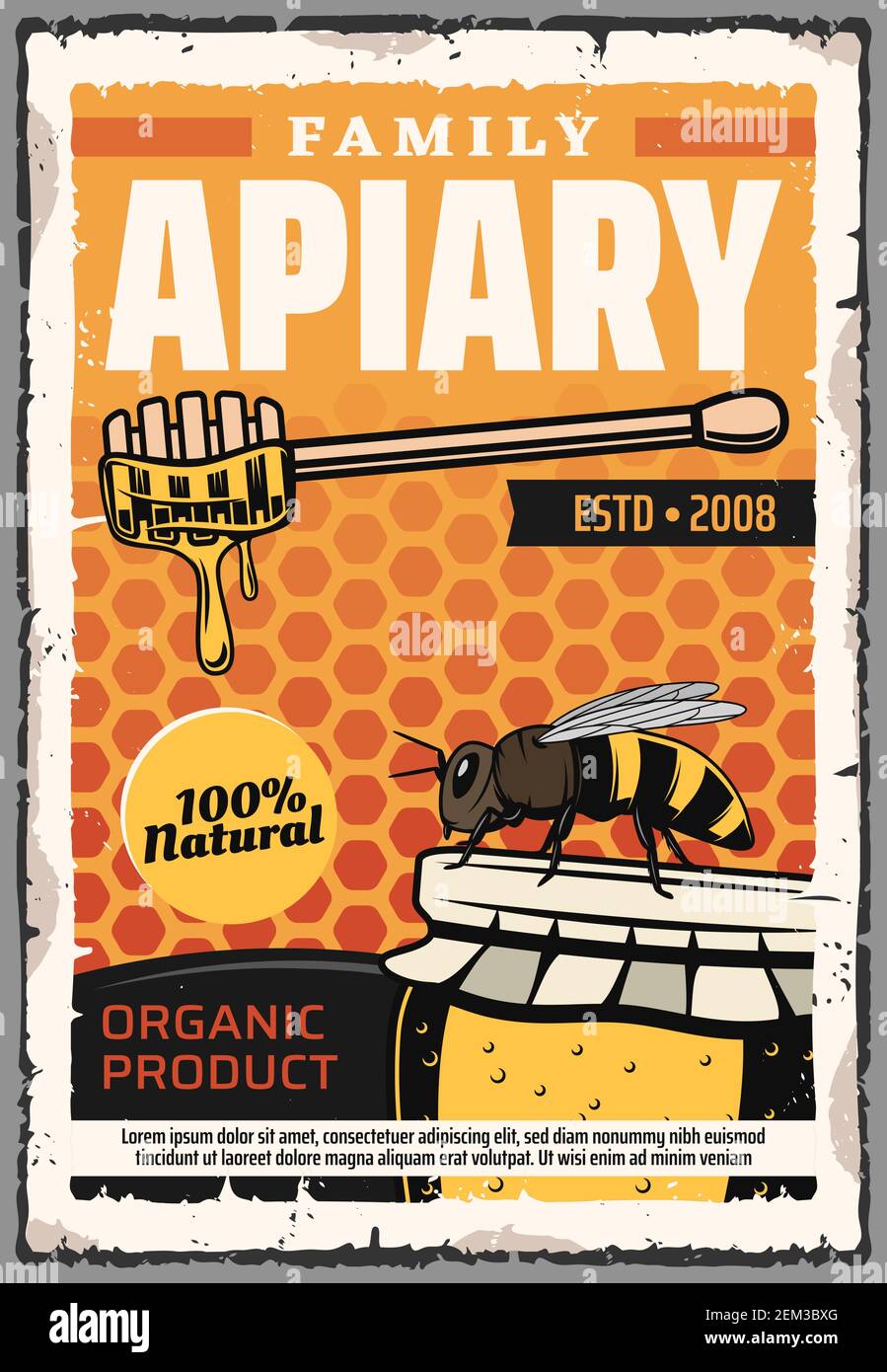 Natural honey production, beekeeping and family beekeeper apiary ...