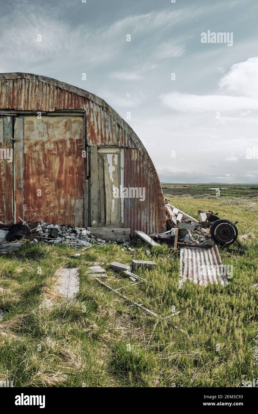 Rusty Corrugated Metal On Buildings