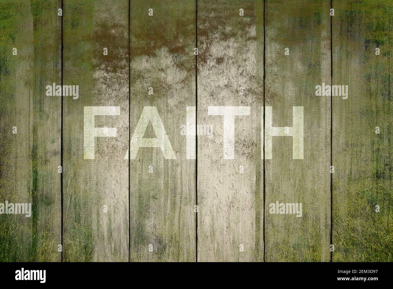 Faith text on wooden background Stock Photo - Alamy