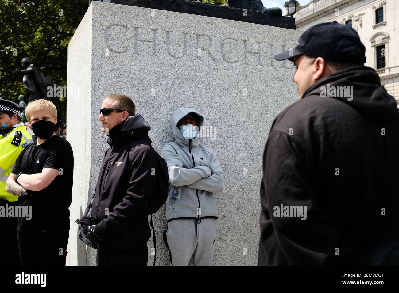 London far right blm hi-res stock photography and images - Alamy