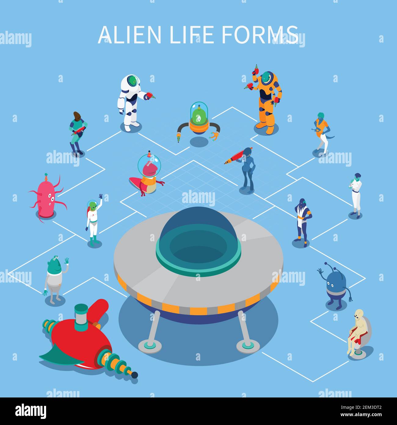 Alien forms Stock Vector Images - Alamy