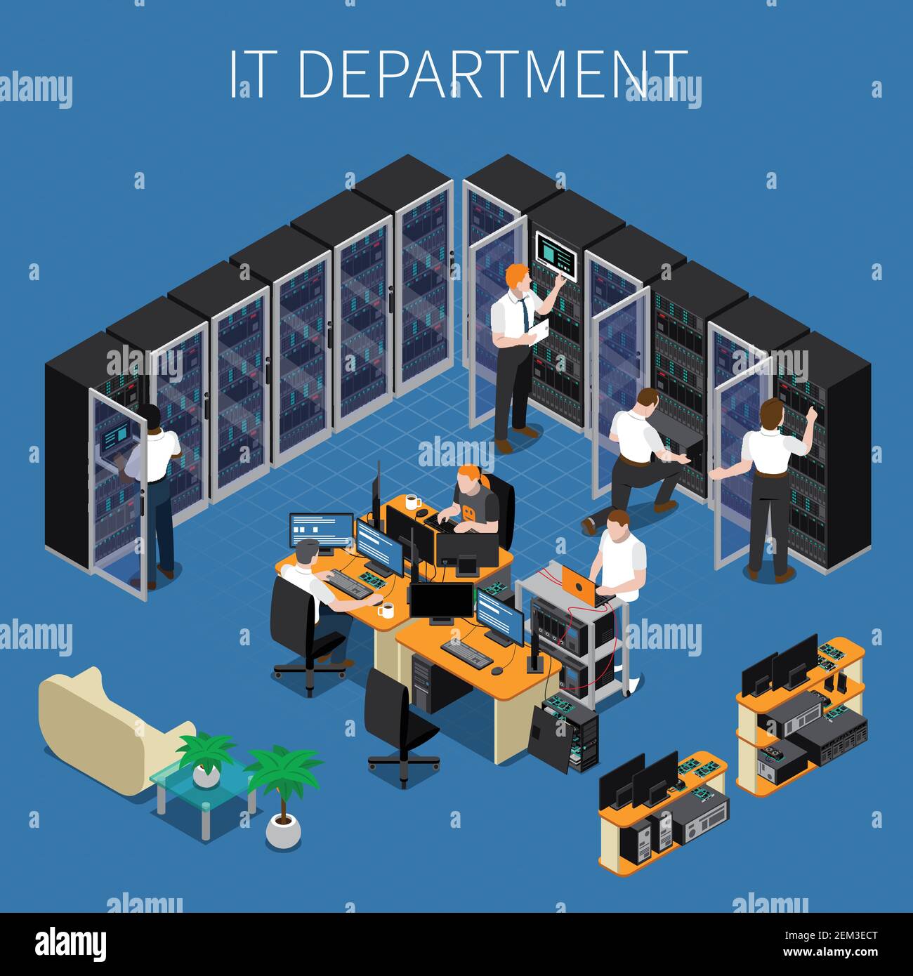 Working department Stock Vector Images - Alamy