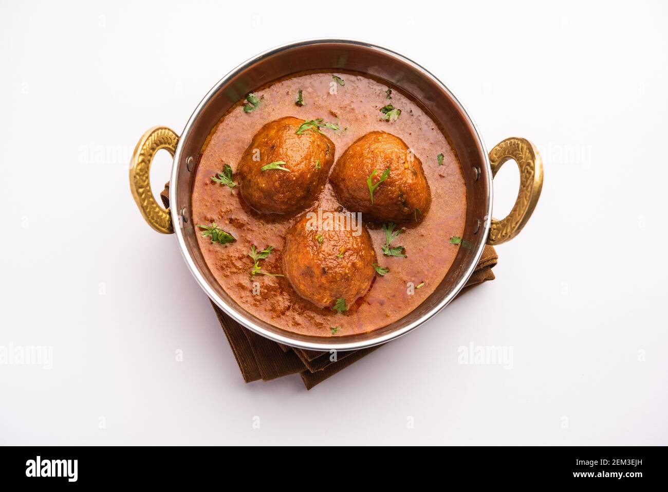 Malai Kofta Curry is an indian cuisine dish with potato cottage cheese ...