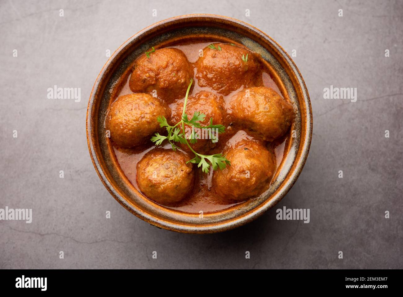 Malai Kofta Curry is an indian cuisine dish with potato cottage cheese ...