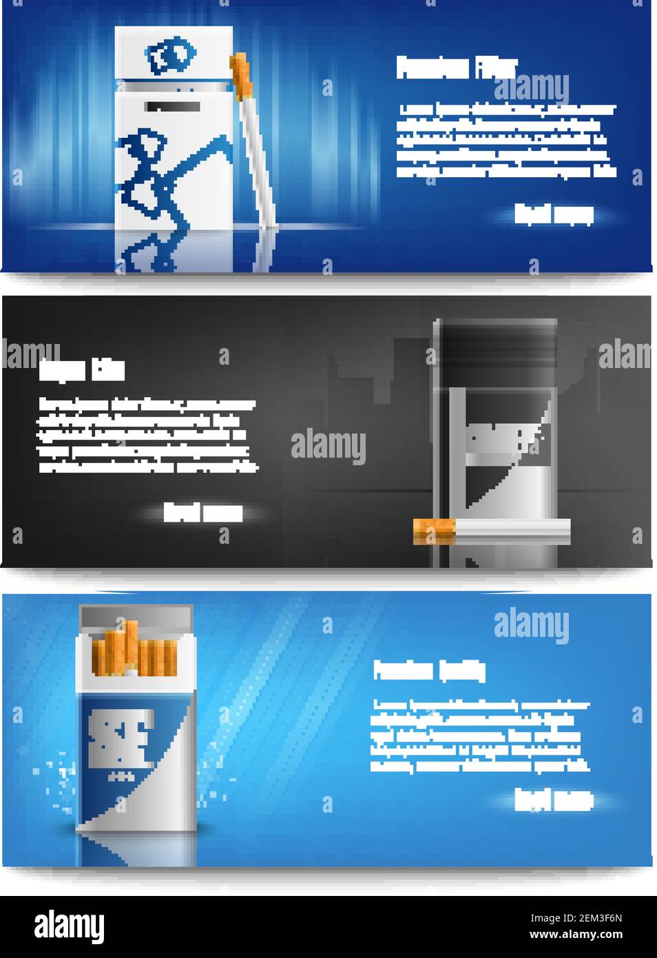 Premium quality filter cigarettes packs advertisement 3 stylish ...