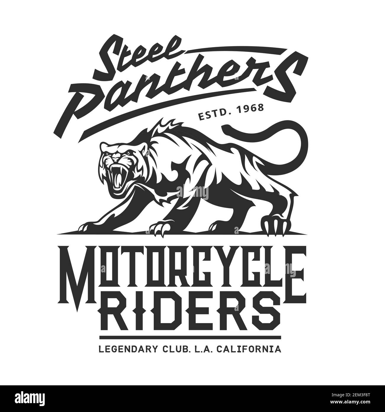 Biker gang california Stock Vector Images - Alamy