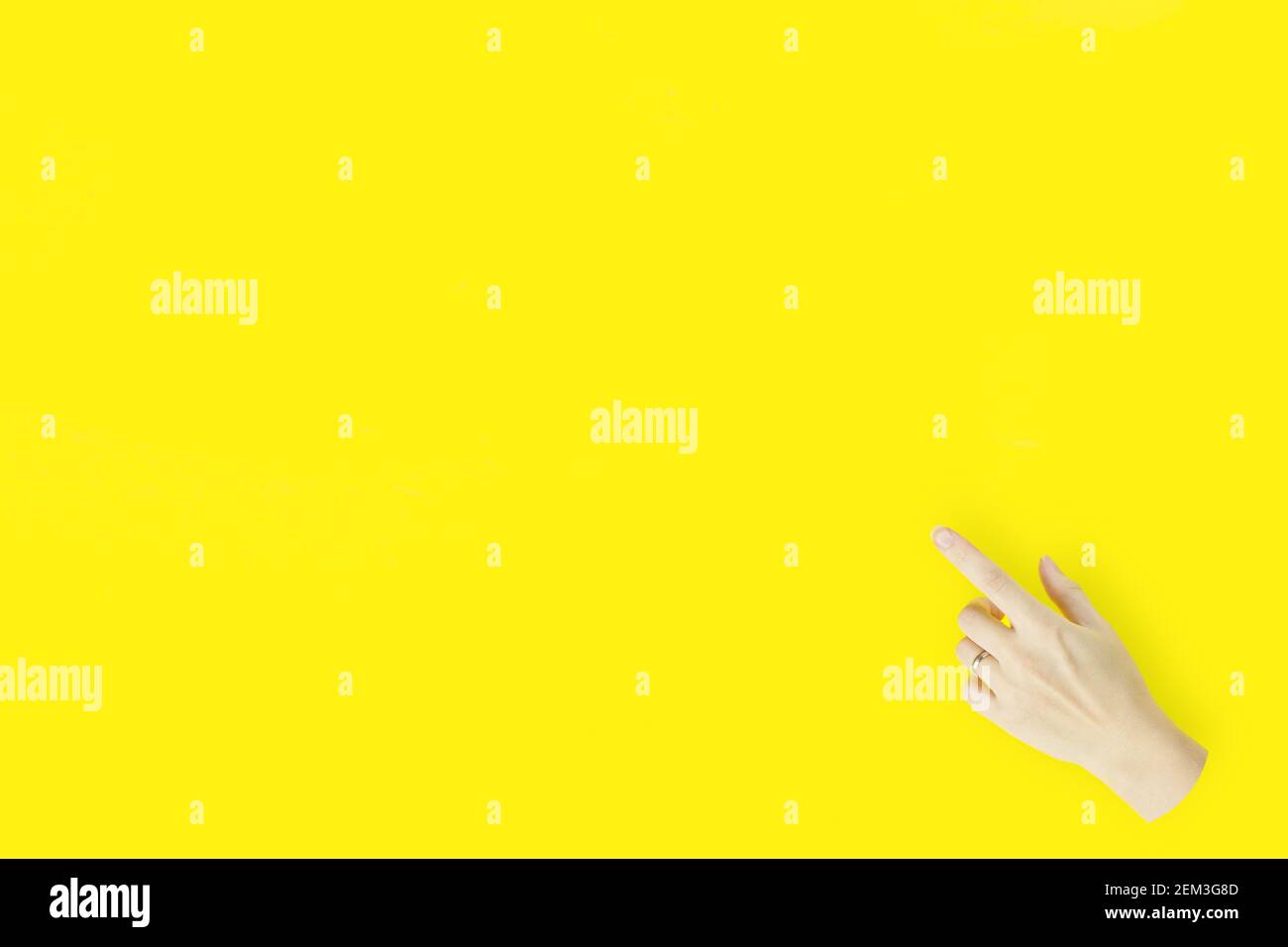 Hand holding up index finger hi-res stock photography and images - Alamy