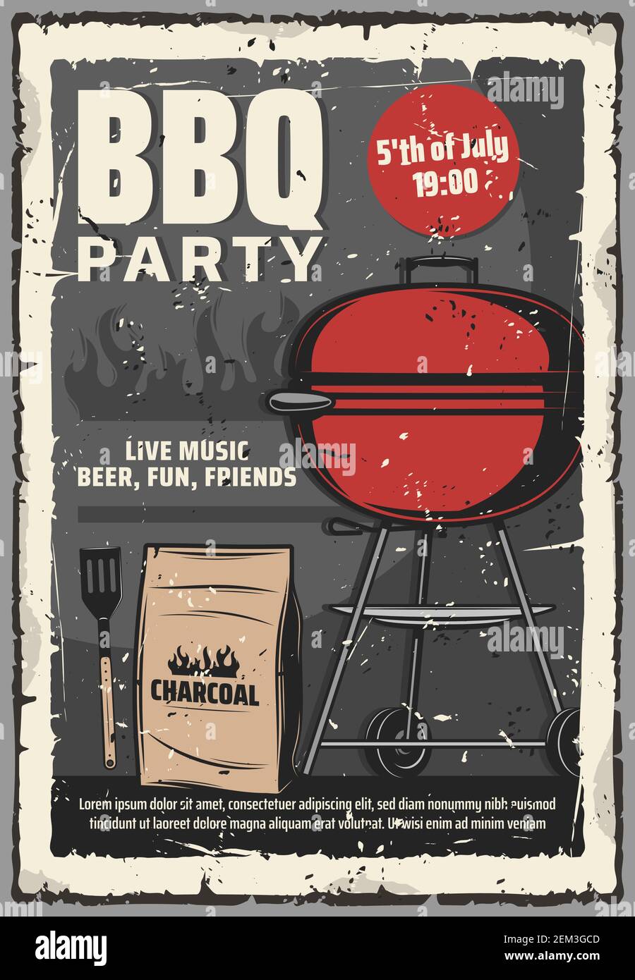 Retro Charcoal Grills