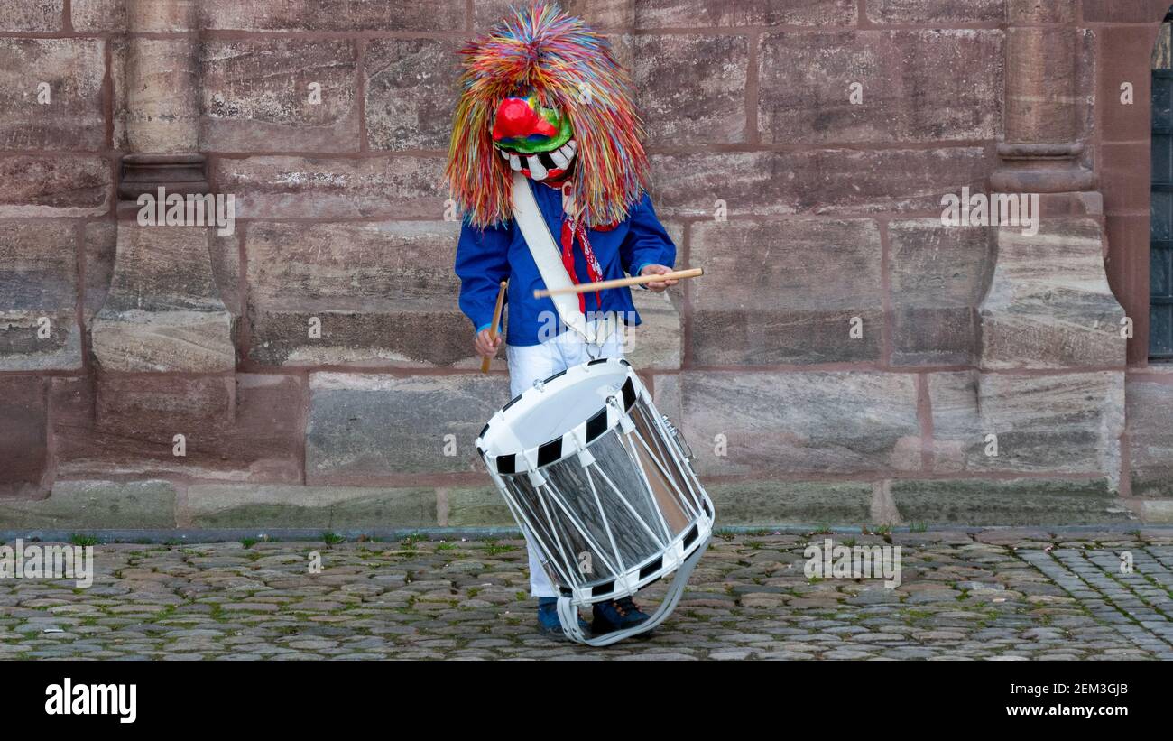 Little drummer in carnival costume Stock Photo - Alamy