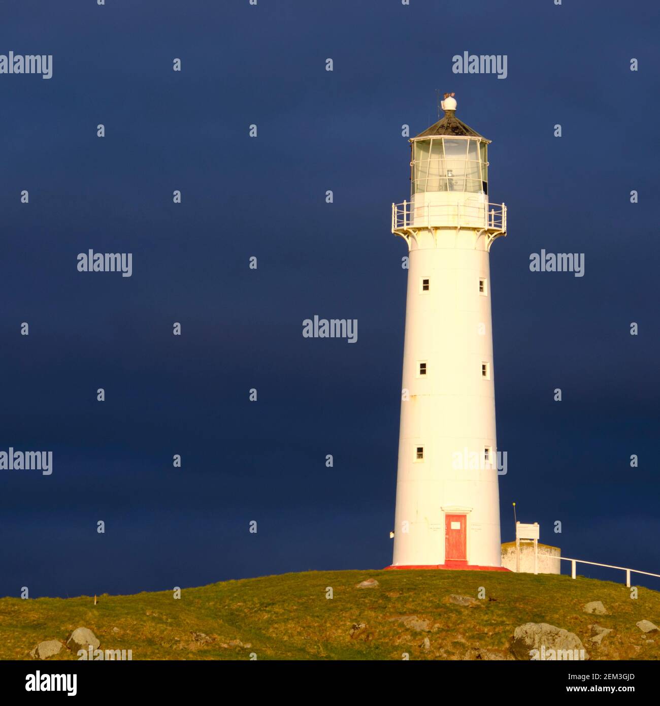New Zealand, North Island, Cape Egmont Lighthouse. Cape Egmont ...