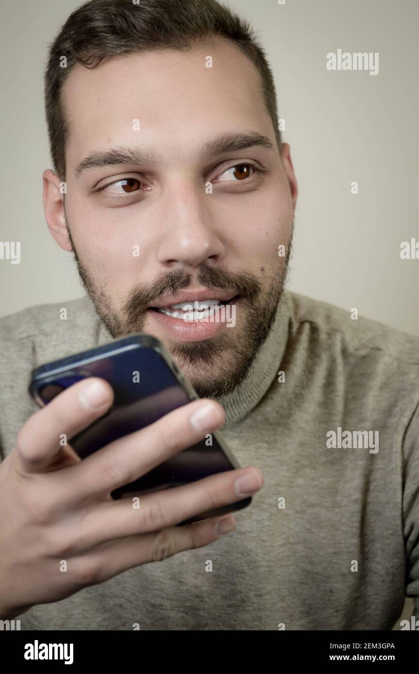 Amused guy portrait hi-res stock photography and images - Alamy