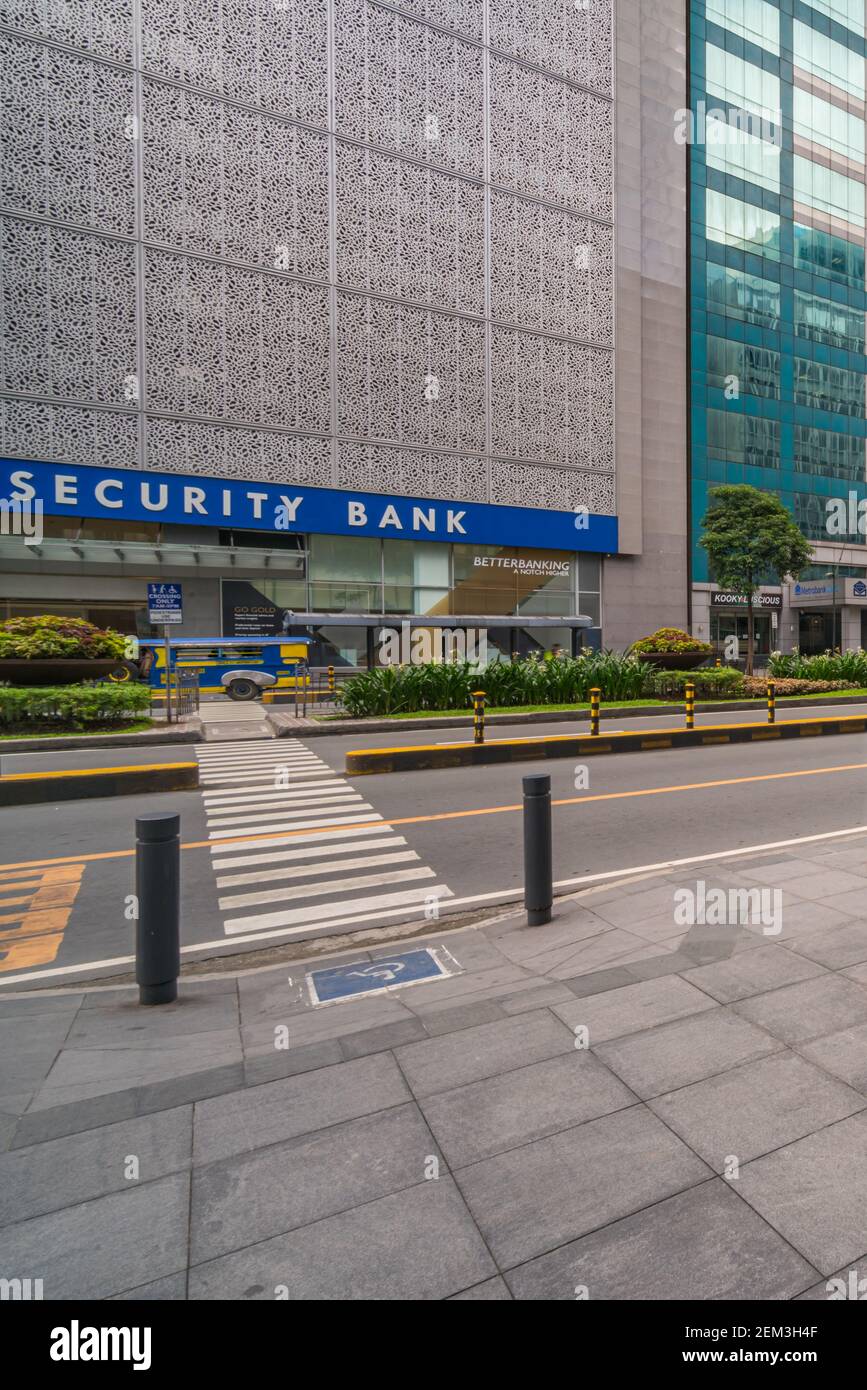 Makati, Metro Manila, Philippines - August 2018: Ayala Avenue and ... Makati, Metro Manila, Philippines - August 2018: Ayala Avenue and ...