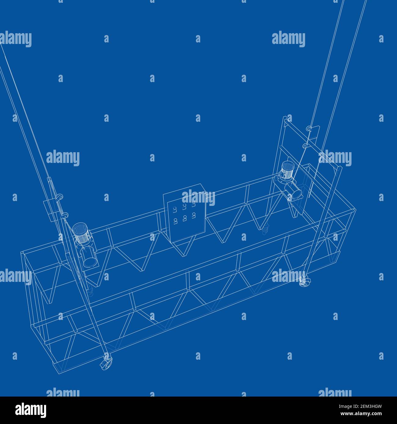 Empty construction elevator. Vector Stock Vector Image & Art - Alamy