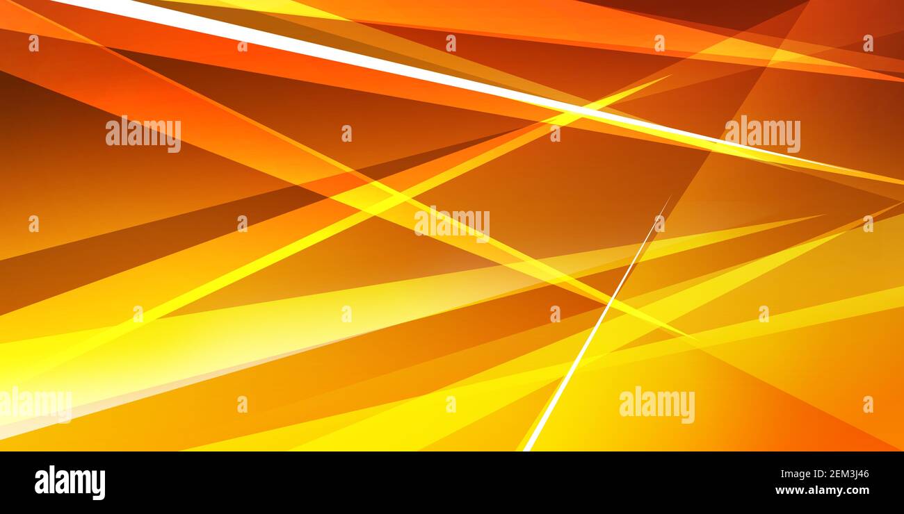 Yellow and Orange Abstract Golden Style Shapes Geometric Background ...