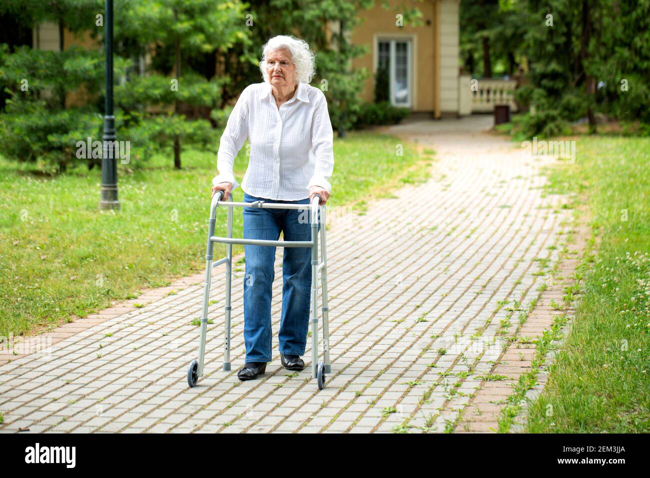 Using A Rollator High Resolution Stock Photography and Images - Alamy