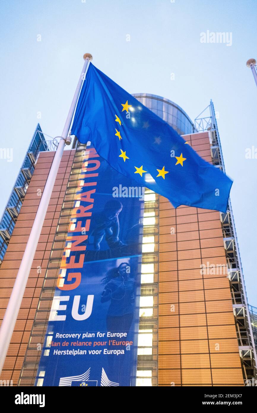 The Berlaymont, headquarters of the European Commission. Le Berlaymont ...
