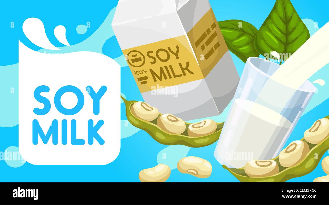 Soy milk box Stock Vector Images - Alamy