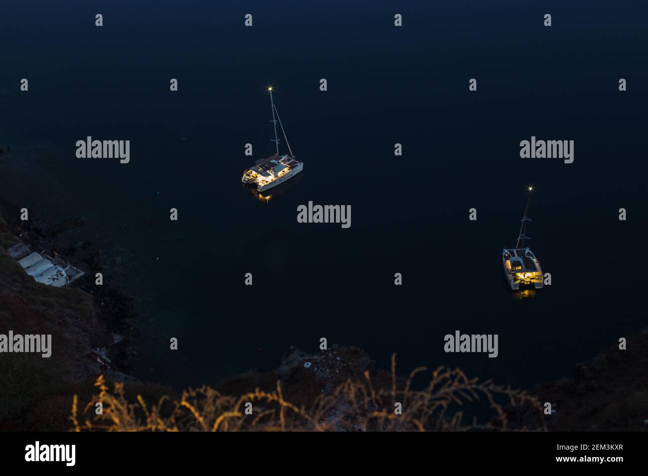 Luxury sailing catamarans yachts in hi-res stock photography and images ...