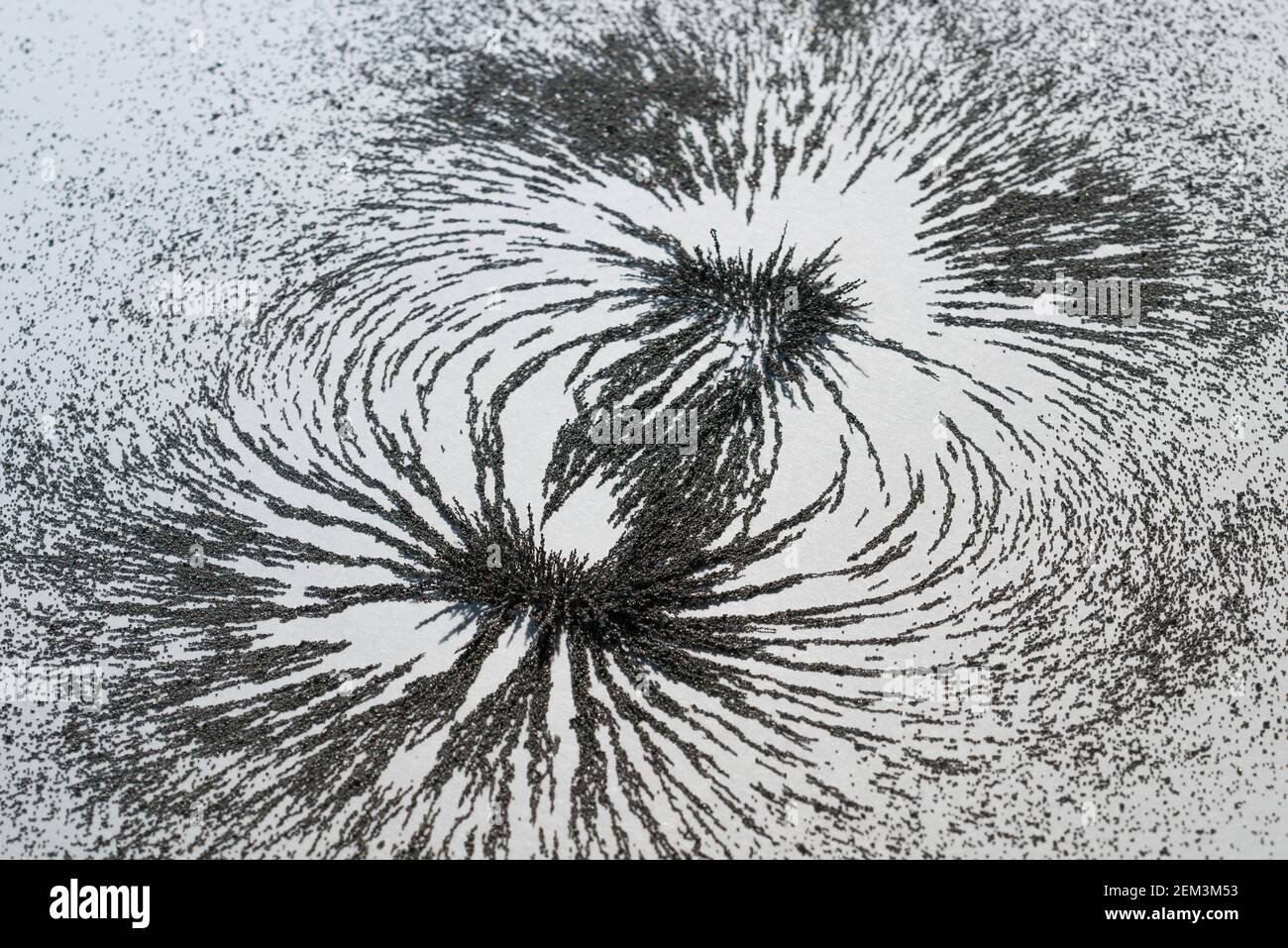 Magnetic field lines concept with bar magnet attraction and repulsion ...