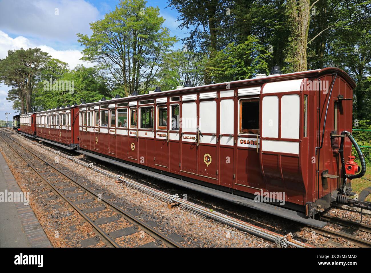 The 2-4-2 Tank locomotive of the Lynton and Barnstaple Railway pulling ...