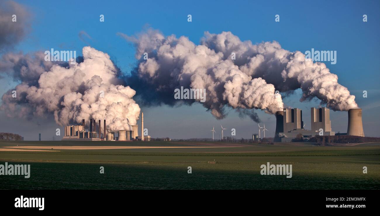 Neurath Power Station Blocks A-E and BoA, Germany, North Rhine ...