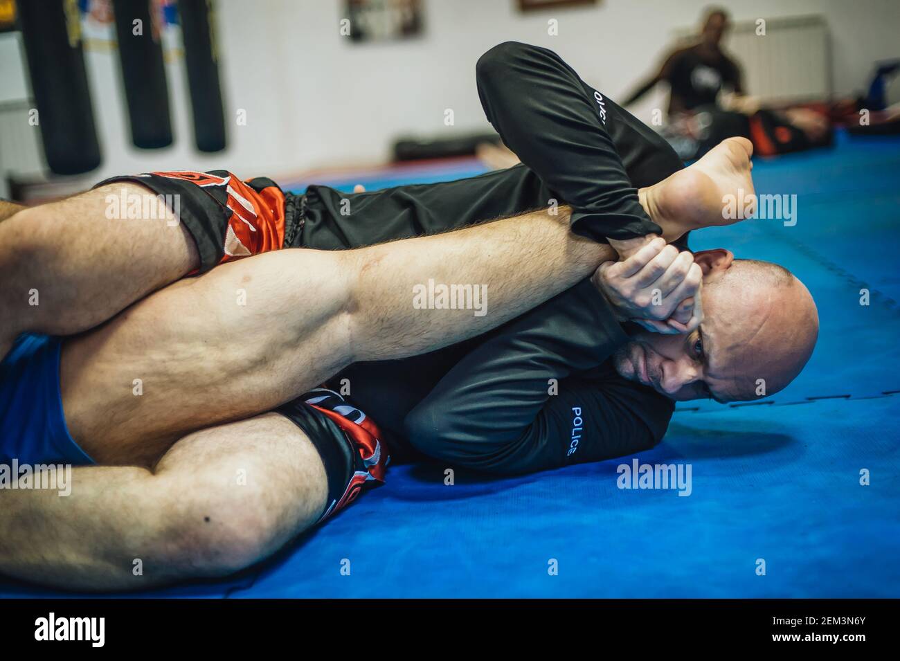 Leg lock hi-res stock photography and images - Alamy