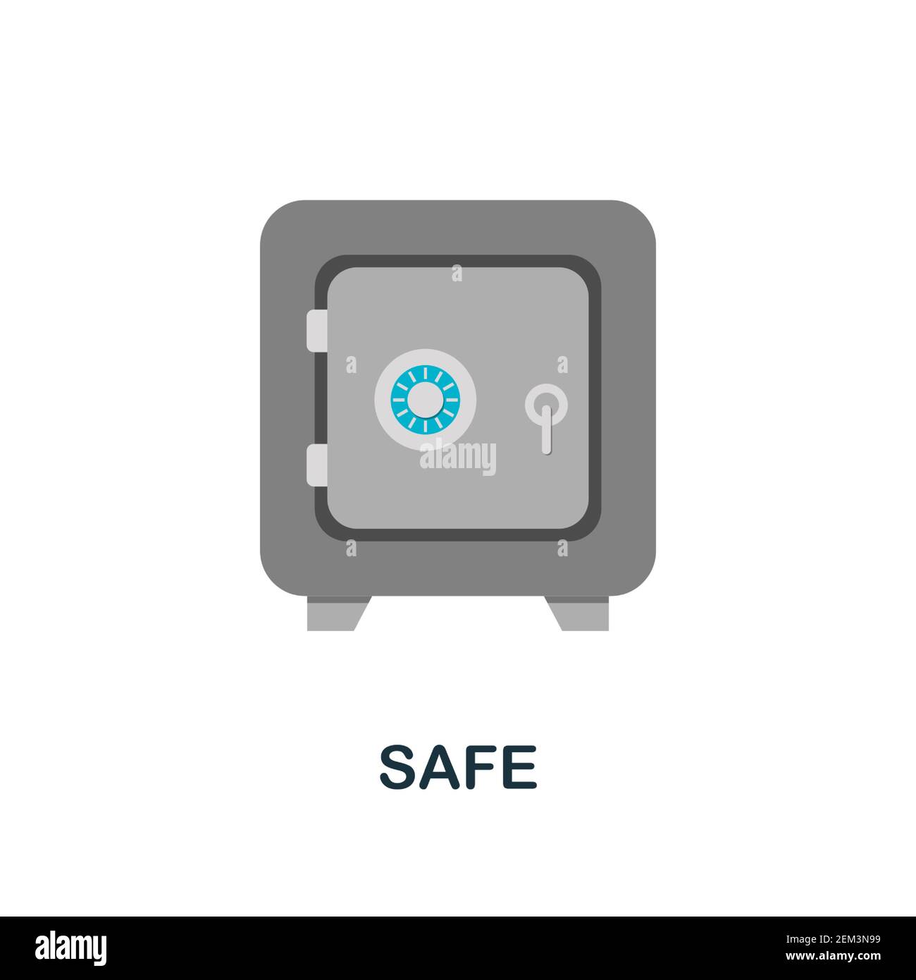 Safe flat icon. Color simple element from wild west collection ...