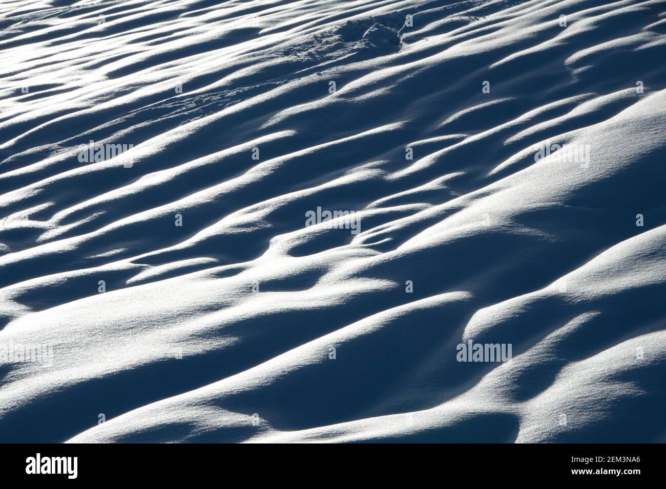 Mountains with ice and snow of strange shapes and structures Stock ...