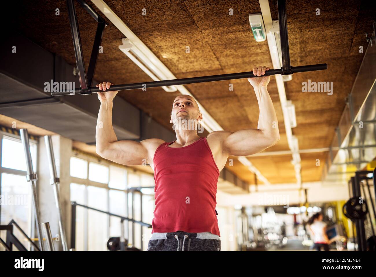 Pull ups exercise close up hi-res stock photography and images - Alamy