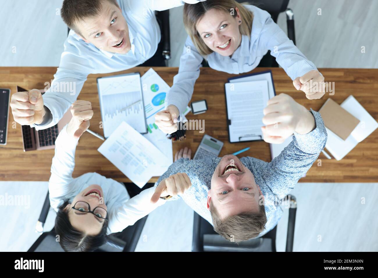 Corporate business team aspiration looking hi-res stock photography and ...