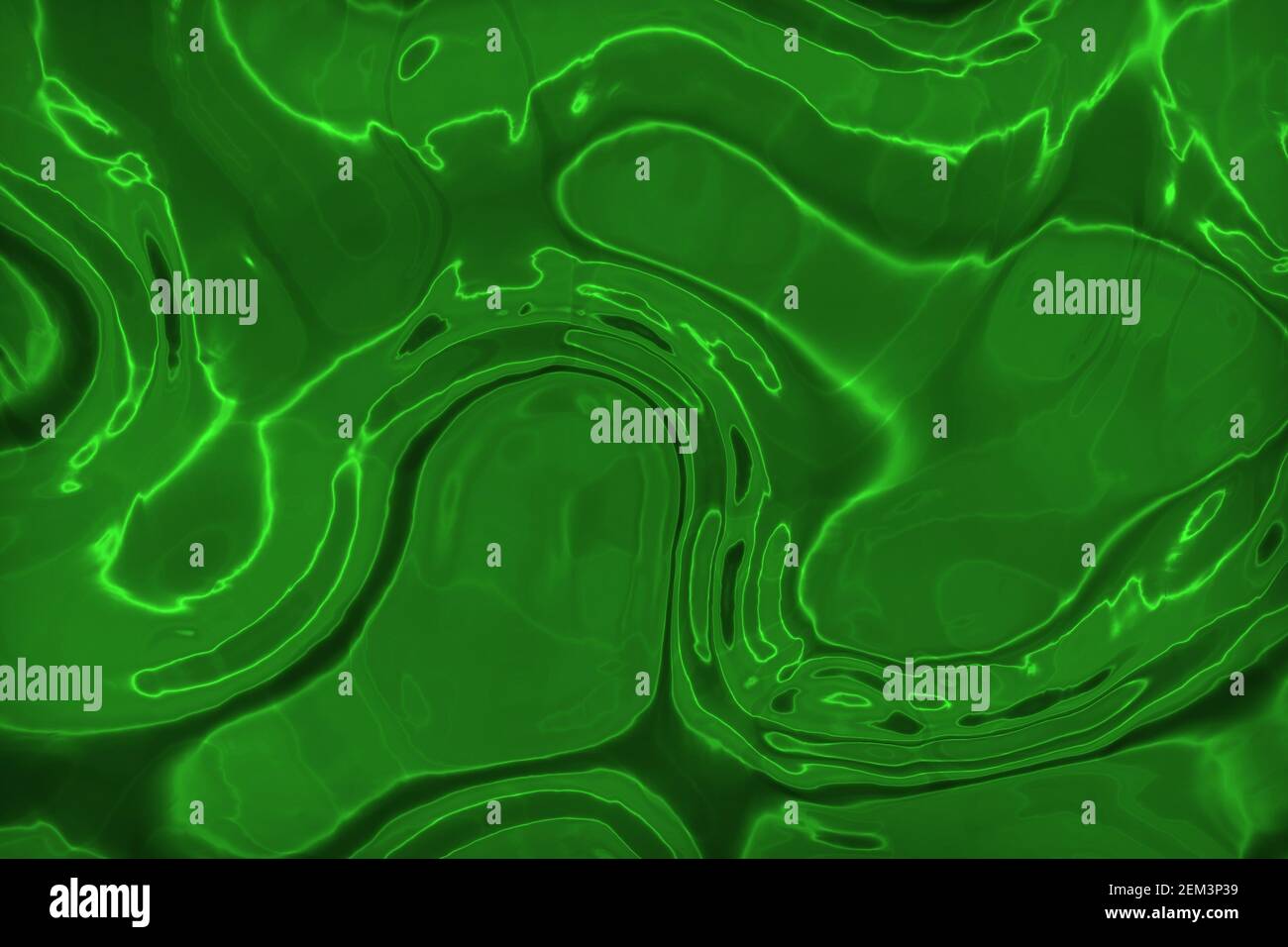 modern green round glossy metal ruffle digital graphic background ...