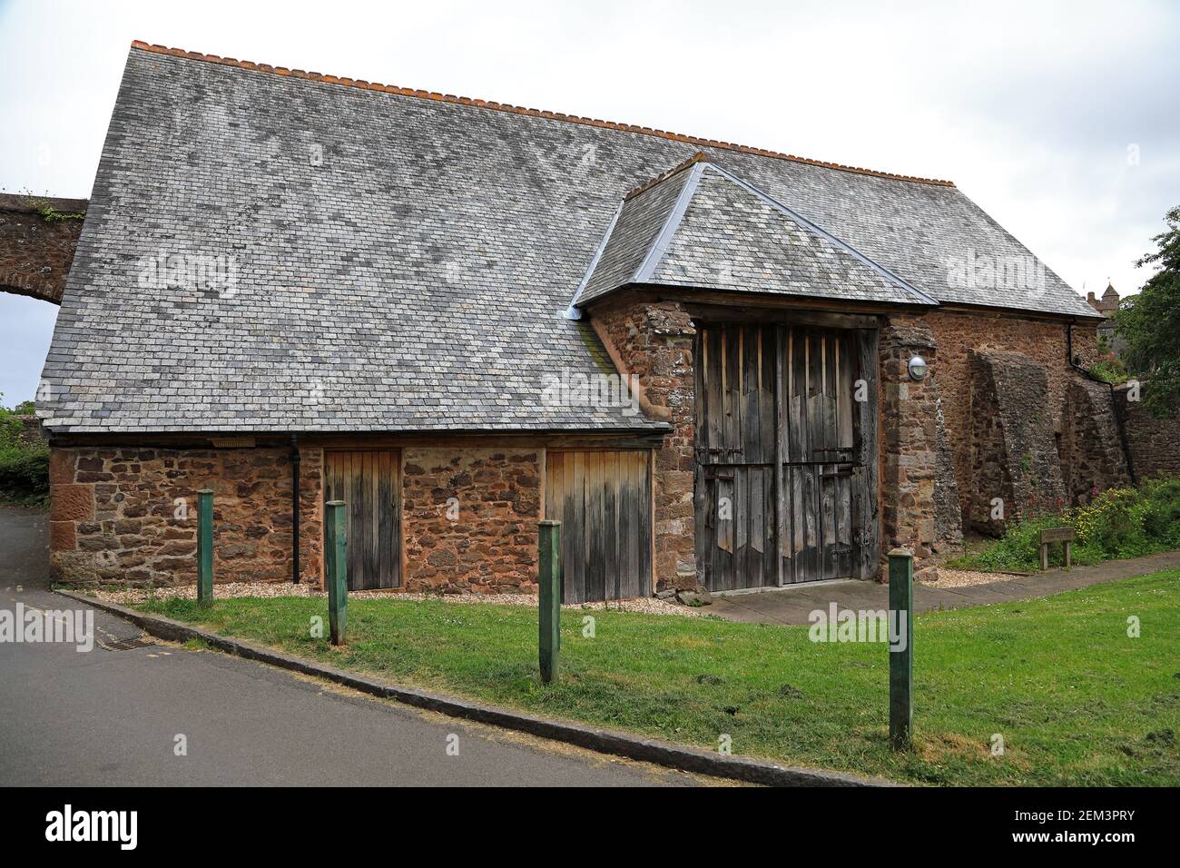 The 14th Century Grade II listed Tithe Barn at Dunster, Somerset ...