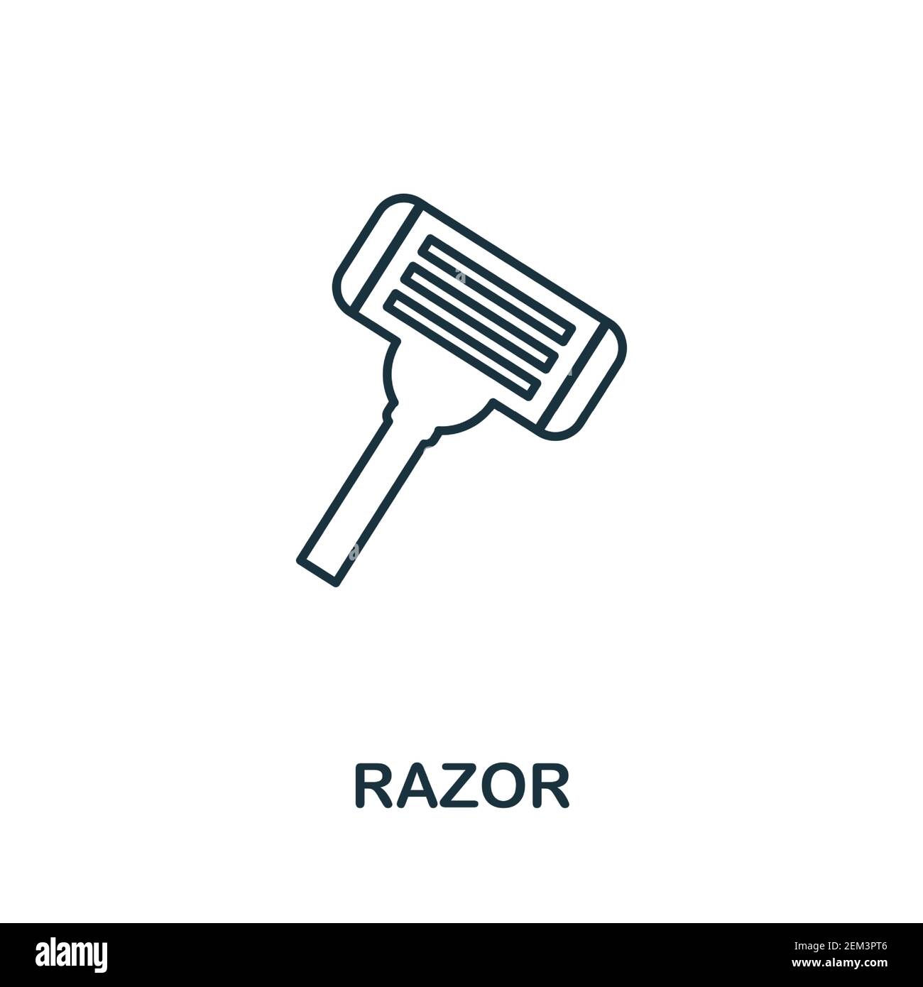 Razor icon. Simple element from personal hygiene collection. Creative ...