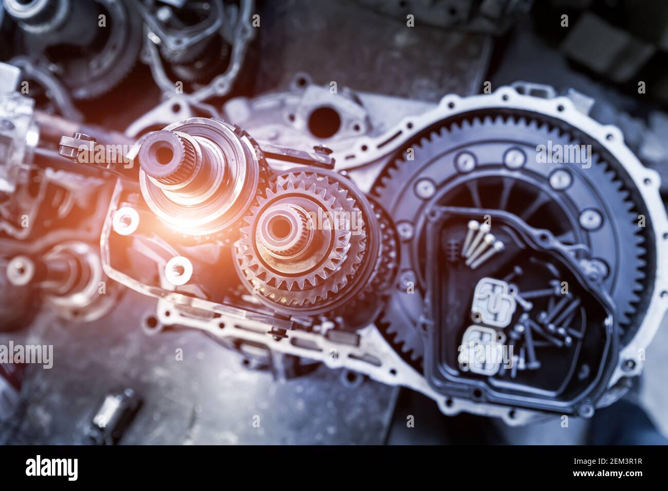 Disassembled gearbox hi-res stock photography and images - Alamy